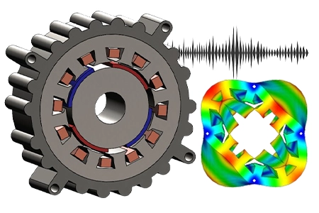 Minimize NVH in Electric Motors with EMWorks Multiphysics Simulation
