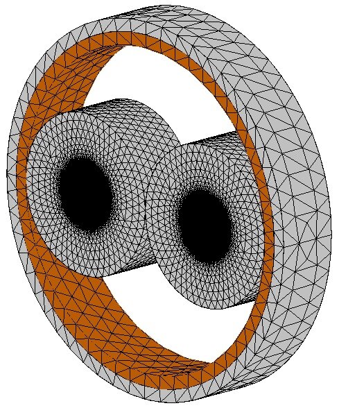 Eddy Current Testing: 3D simulation of probe with different excitation ...